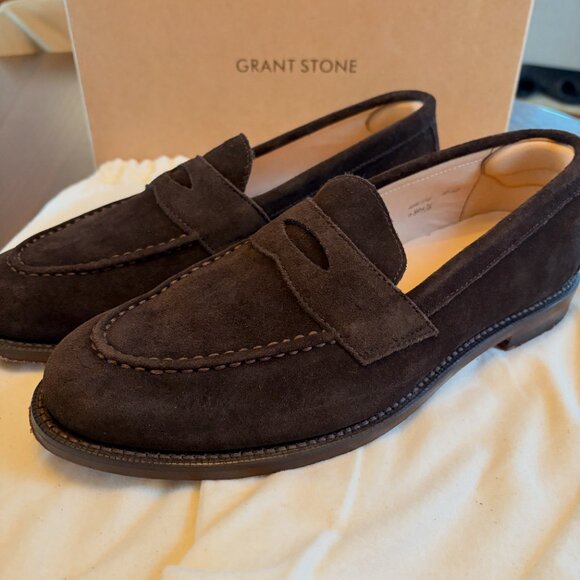Grant Stone Shoes Grant Stone Traveler Penny Loafer Espresso Suede